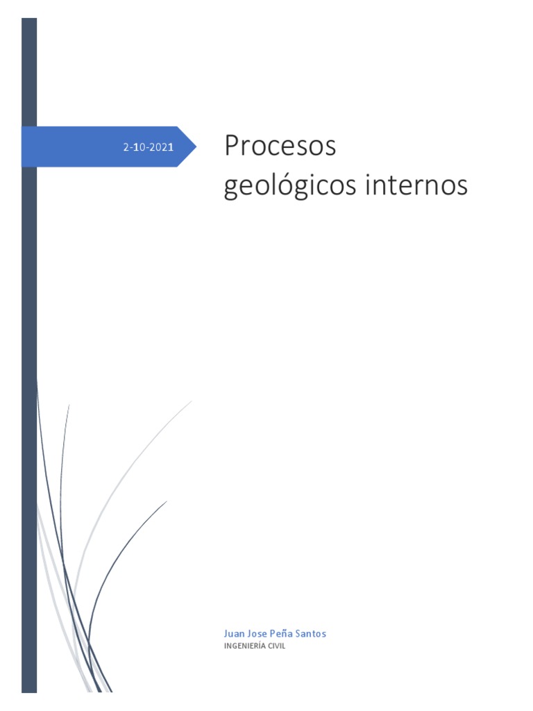Procesos Geologicos Internos Word | PDF | Temblores | Volcán