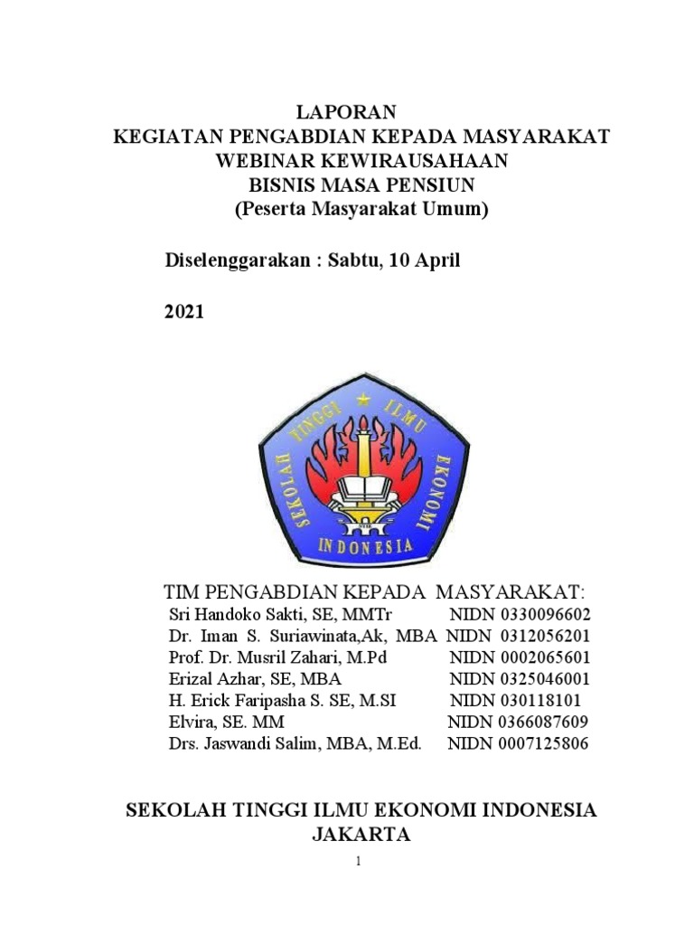 Proposal Pembekalan Masa Pensiun | PDF | Karier & Perkembangan