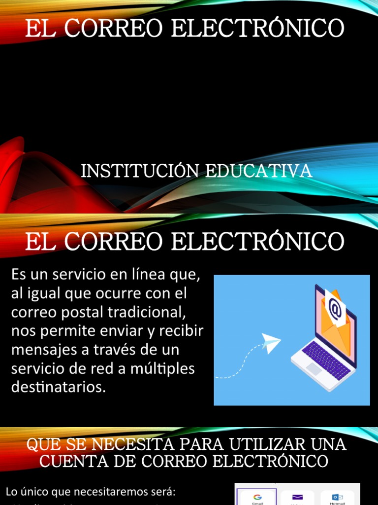 Diapositivas Correo Electrónico | PDF | Contraseña | Tecnologías de la ...