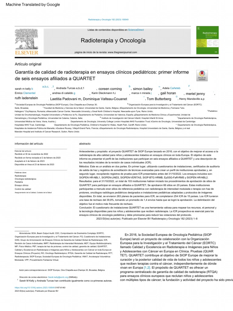 Radioterapia y Oncología | PDF | Terapia de radiación | Dosimetría
