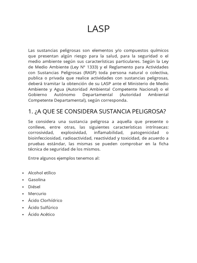 LASP | PDF | Entorno natural | Residuos