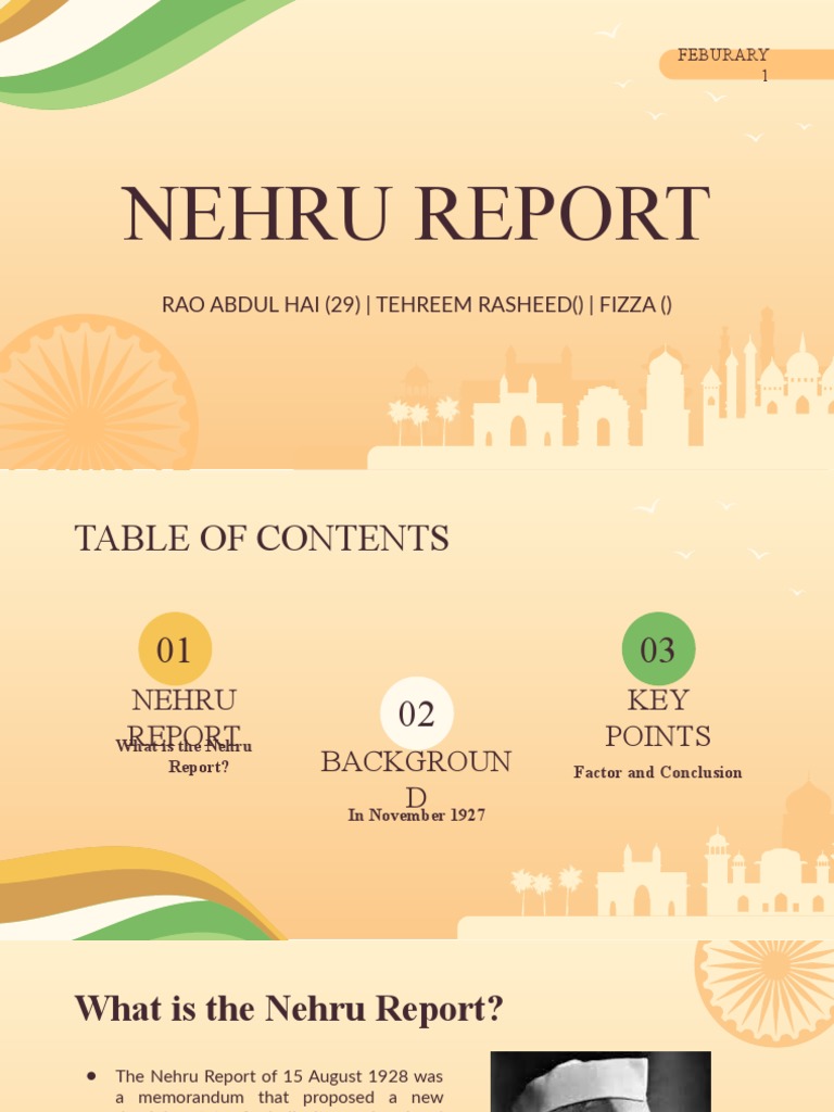 Nehru Report | PDF | Government | South Asia