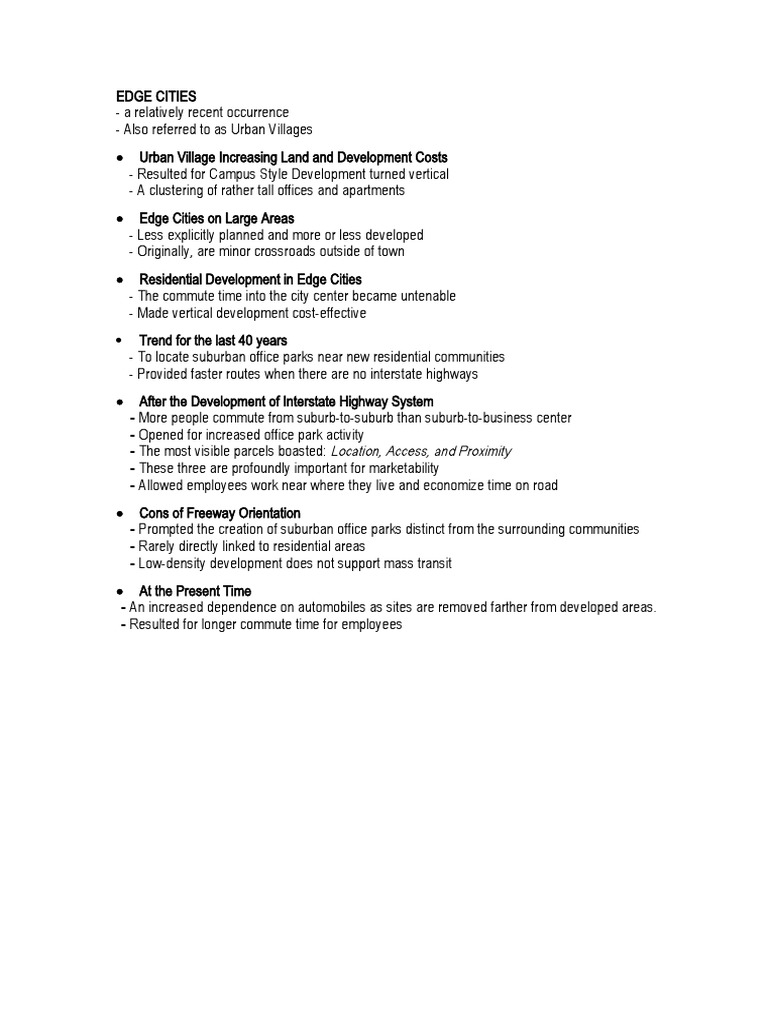 The Rise of Edge Cities: An Analysis of Suburban Development Patterns ...