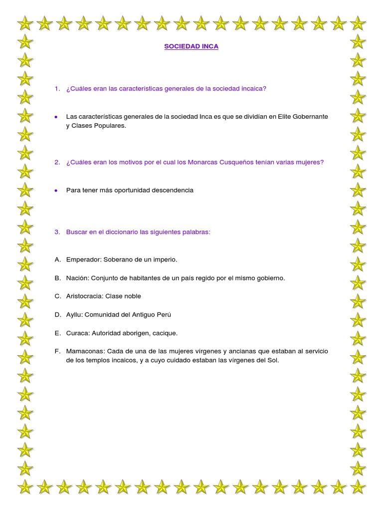 Sociedad Inca | PDF | Imperio Inca | Andes