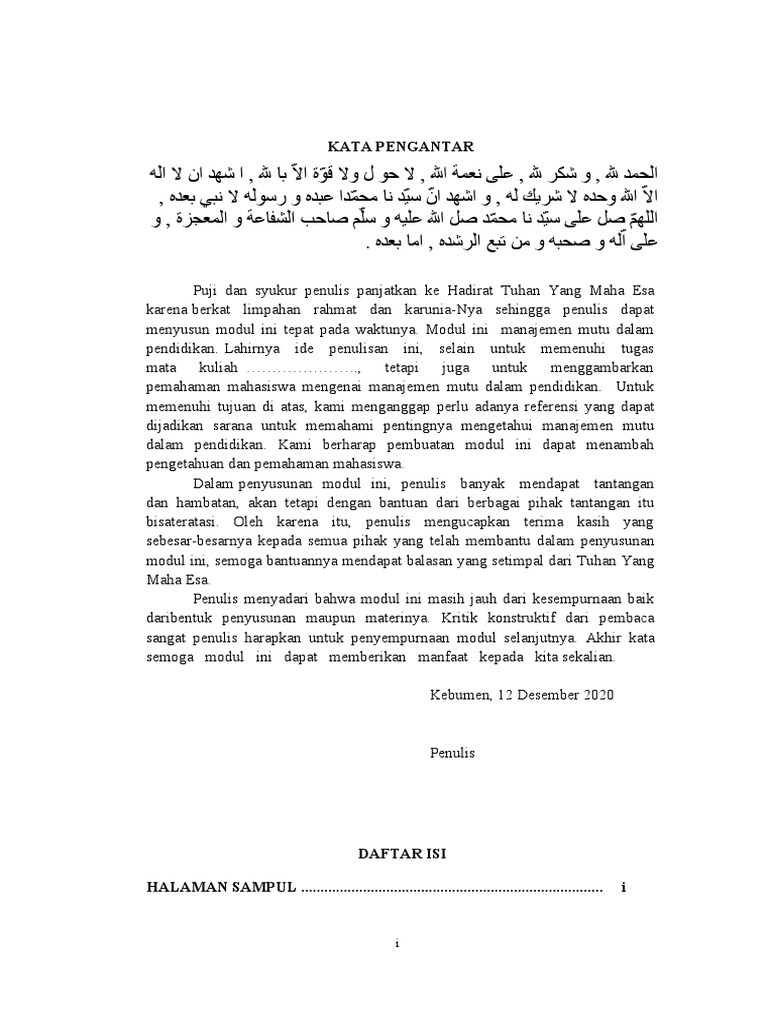 Modul Manajemen Mutu | PDF