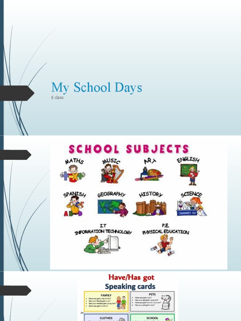My School Days: 6 Class | PDF