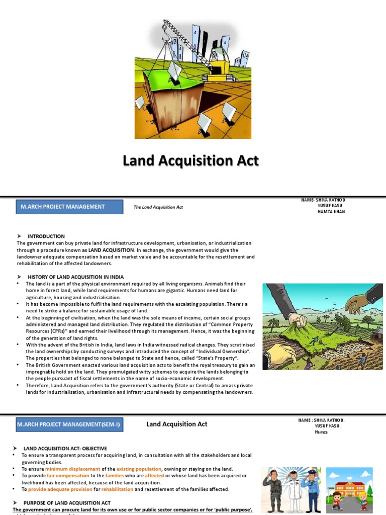 Land Acquisition Act | PDF | Economies | Justice