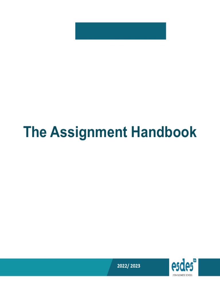 The Assignment Handbook | PDF