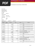 HDFC Bank Statement Overview 2023 | PDF | Automated Clearing House ...