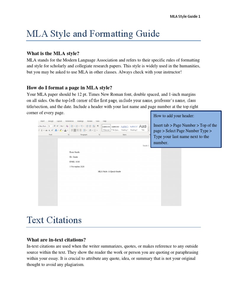 MLA Formatting & Citation Guide | PDF | Citation | Communication