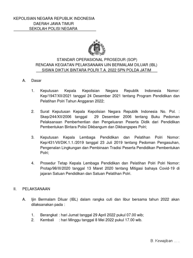 Tata Tertib Ibl | PDF