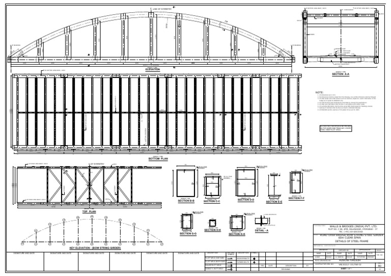 Elevation Section A A: RDSO/B-10423/2R R0 | PDF | Beam (Structure ...