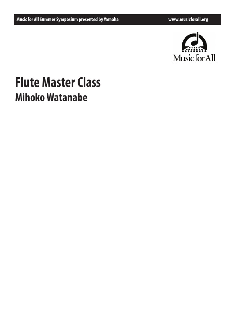 Flute Master Class (PDFDrive) | PDF
