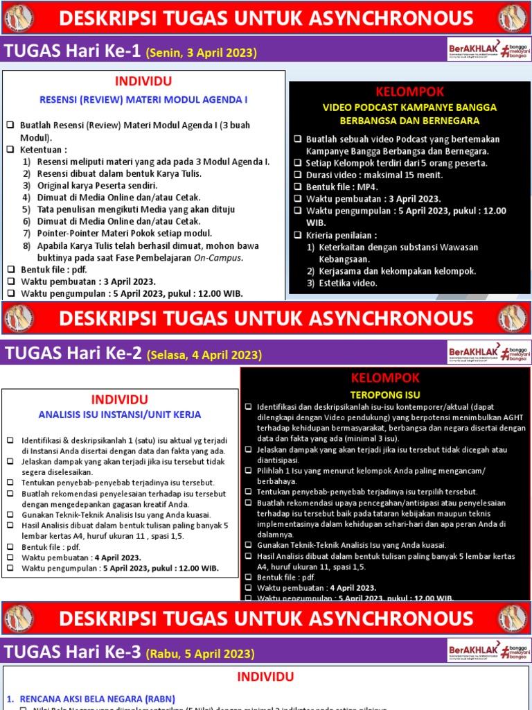 Tugas Asynchronous dan Klasikal 3-5 April | PDF