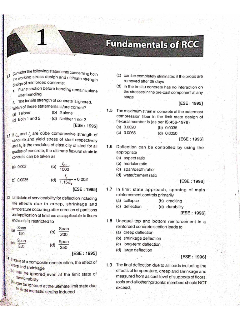 Fundamentals of RCC | PDF