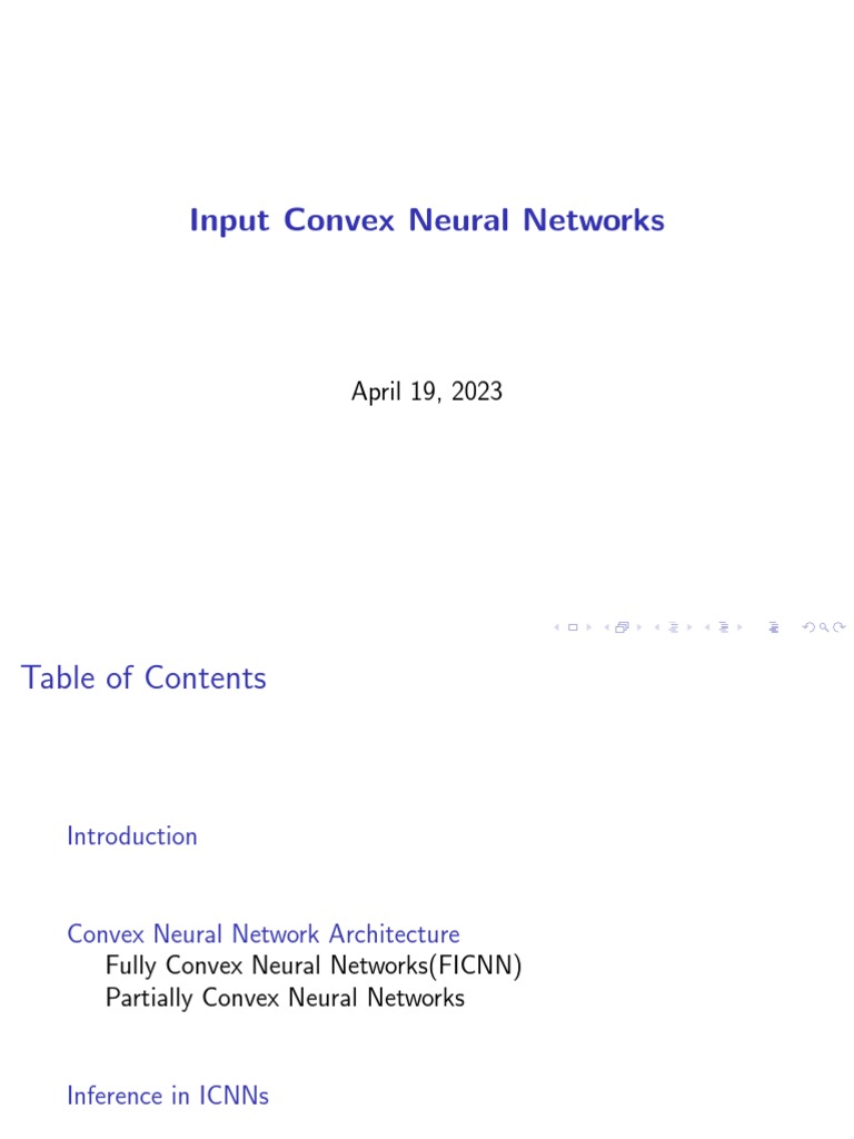 Input Convex Neural Networks | PDF | Artificial Neural Network | Function (Mathematics)