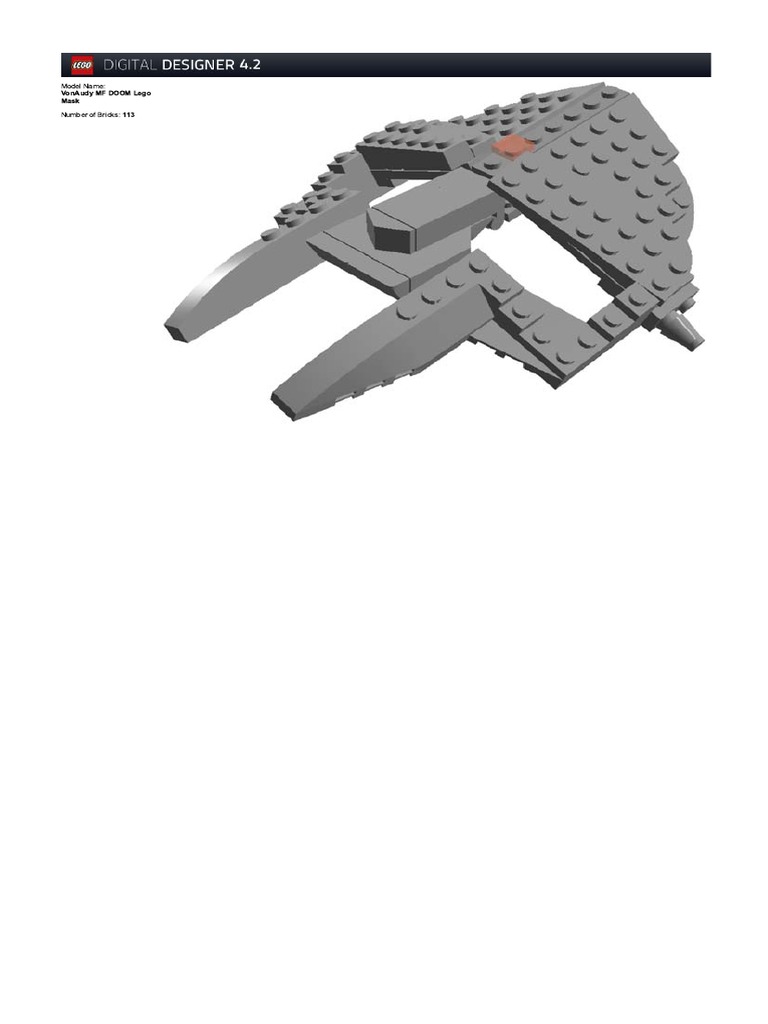 VonAudy MF DOOM Lego Mask | PDF