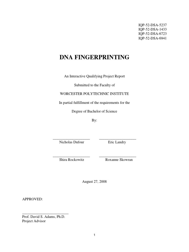 Dna Fingerprinting | PDF | Microsatellite | Polymerase Chain Reaction