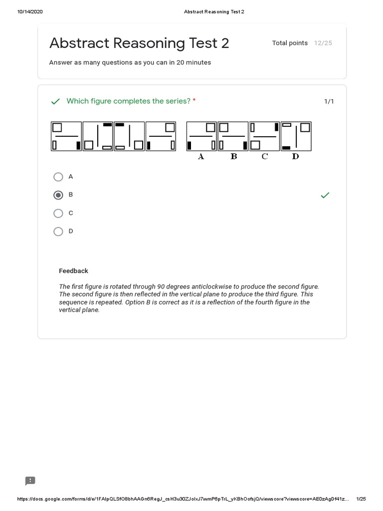 Abstract Reasoning Test 2 | PDF | Geometry