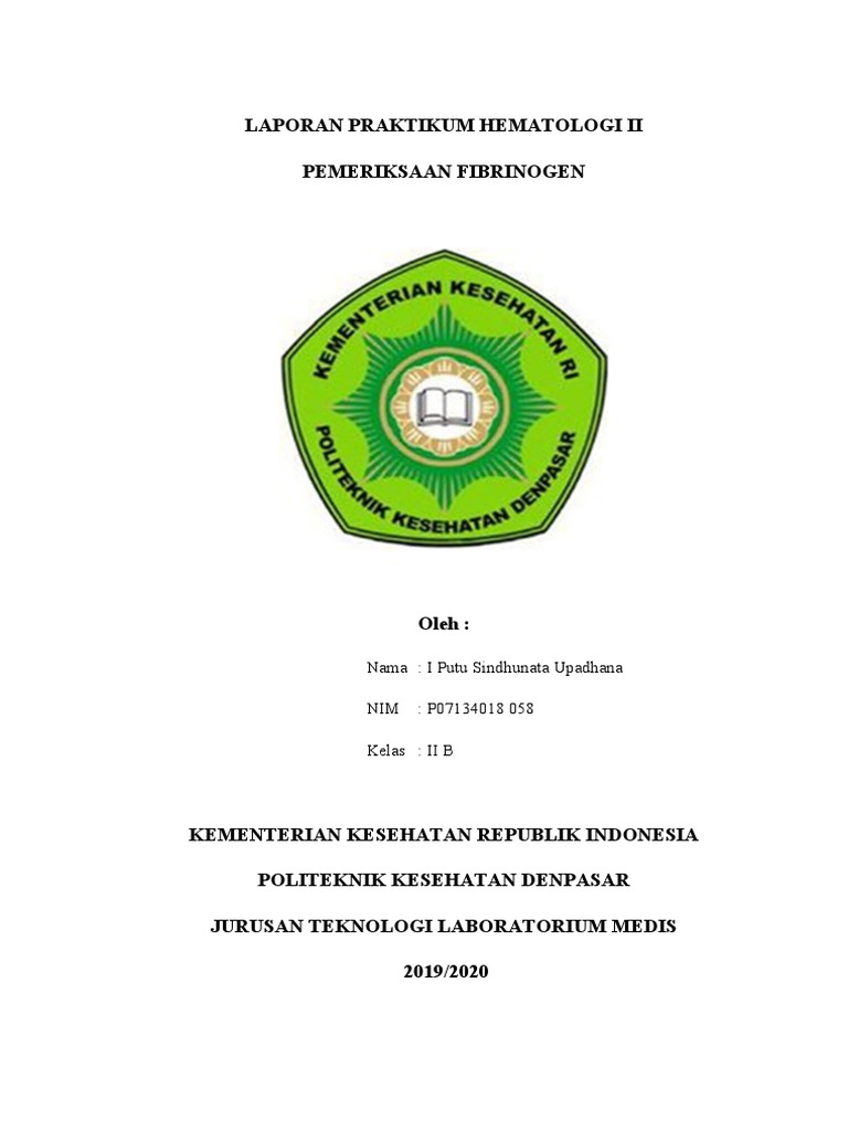 Pemeriksaan Fibrinogen Pdf