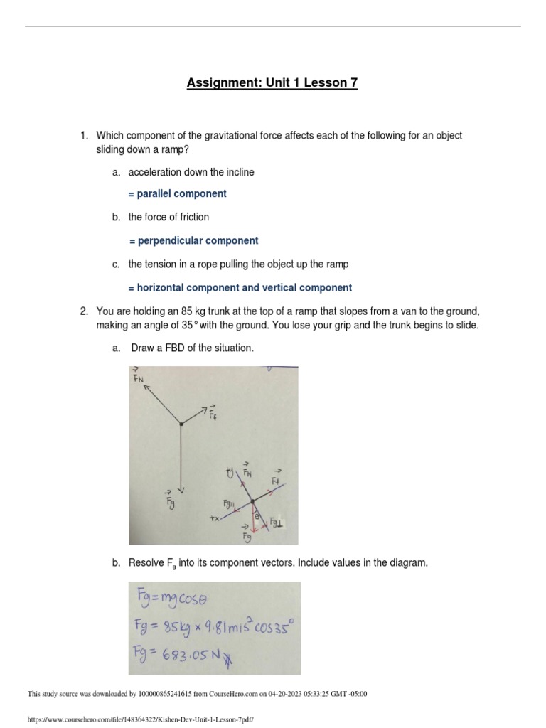 Kishen Dev Unit 1 Lesson 7 PDF | PDF | Friction | Metrology