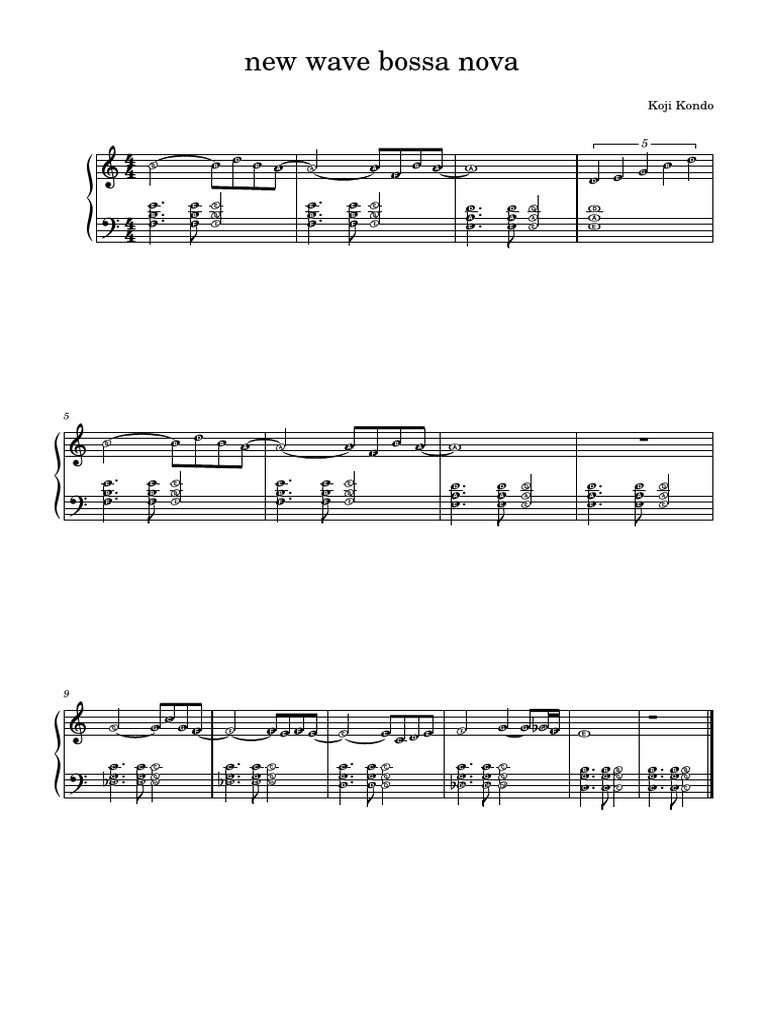 New Wave Bossa Nova+annotated | PDF