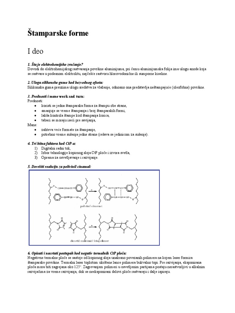 Stamparske Forme Pitanja | PDF