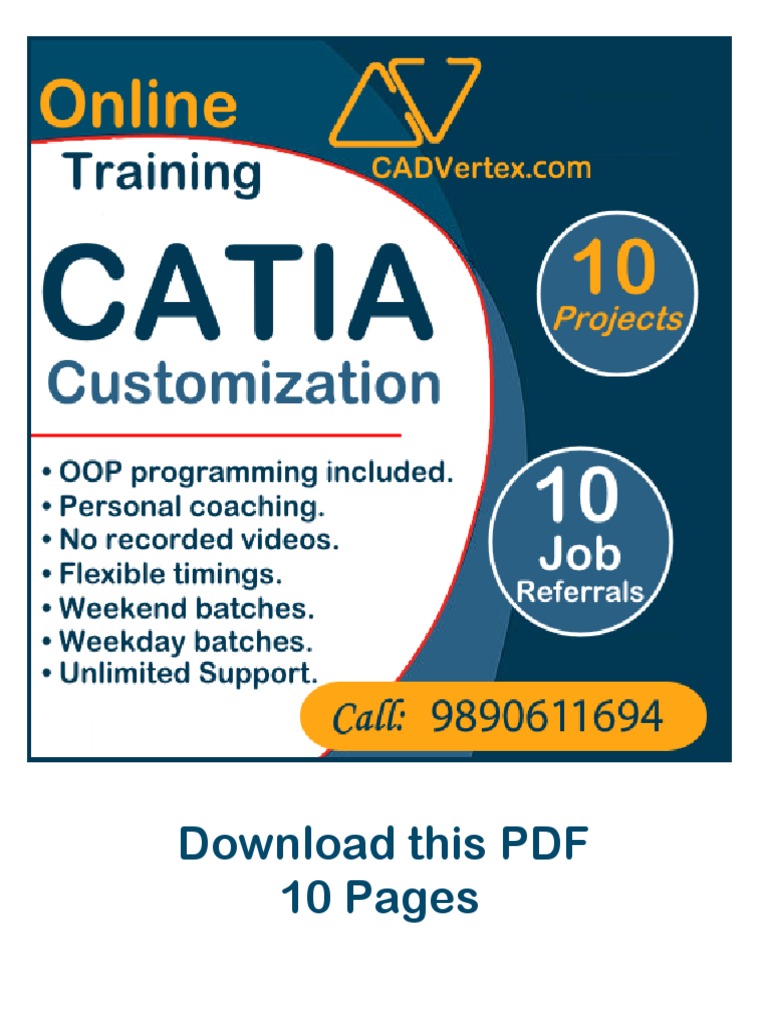 CATIA CAD Customization Automation API Job Projects | PDF | Computer File | Method (Computer ...