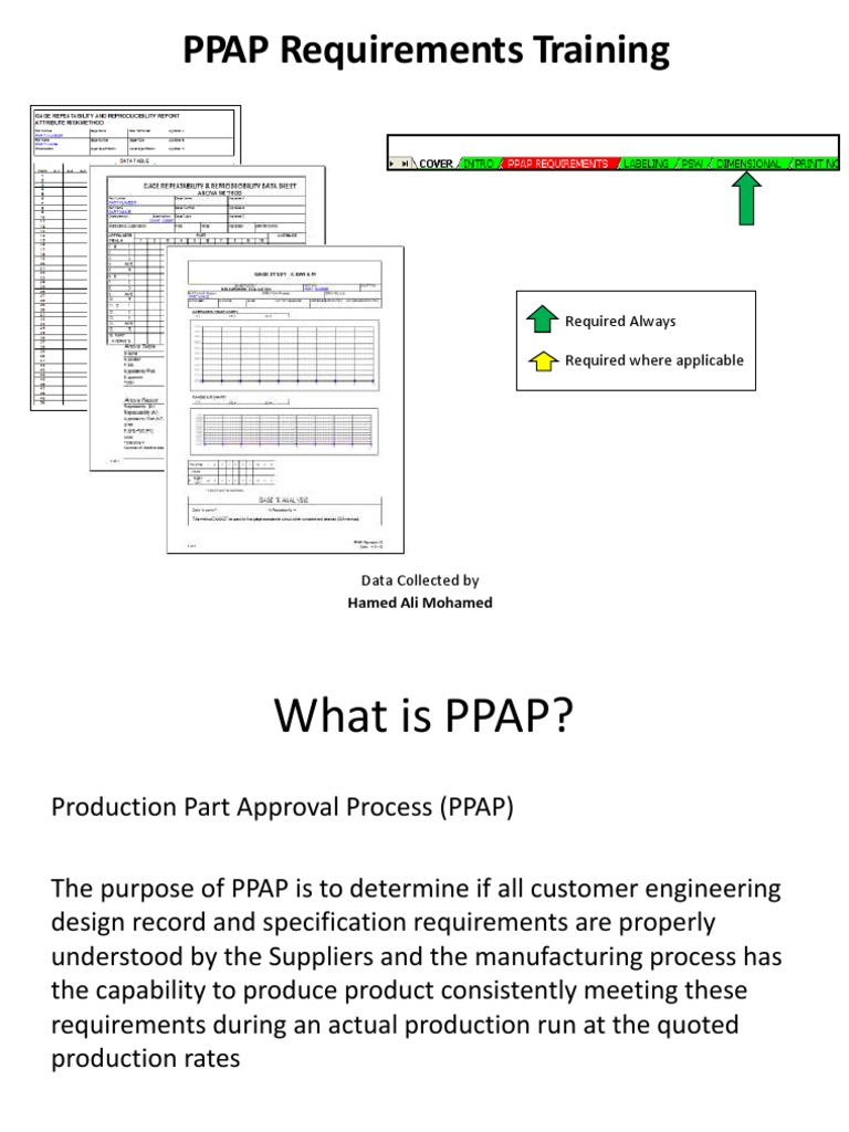 PPAP Requirement Training | PDF | Production And Manufacturing ...