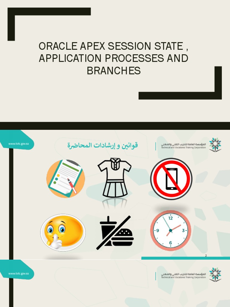 Oracle Apex Session State, Application Processes and Branches | PDF