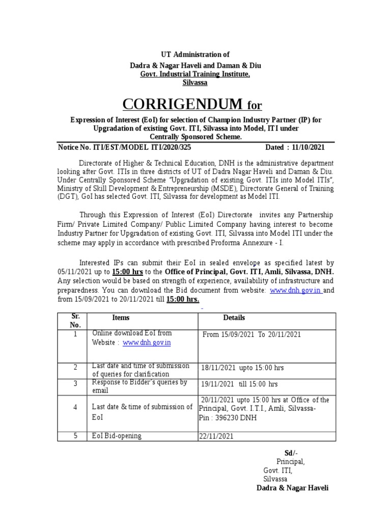 Model Iti EOI | PDF | Public–Private Partnership | Business