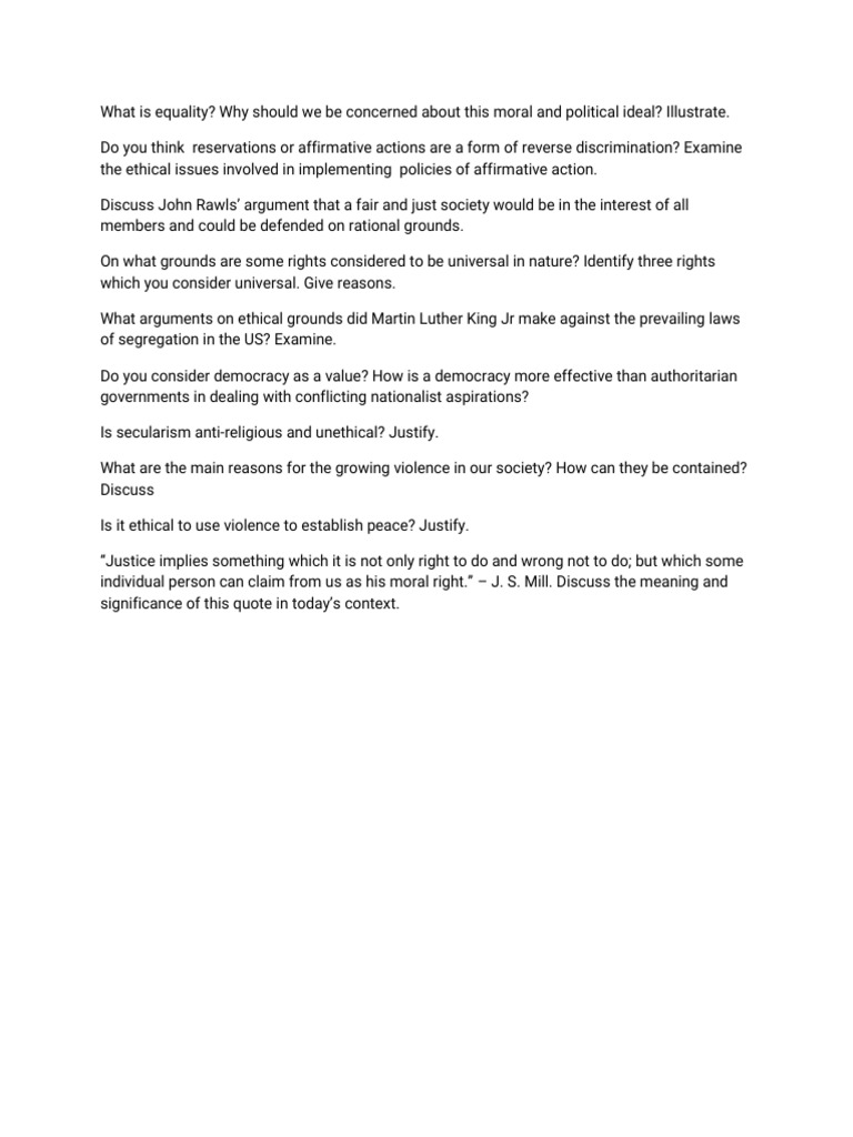 Ethics Questions | PDF