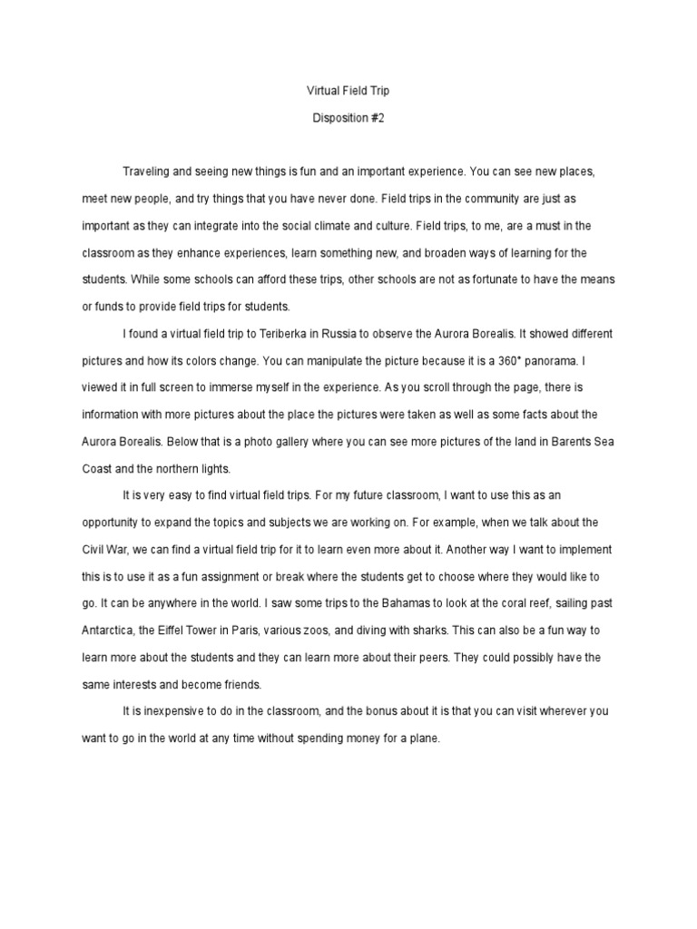 virtual field trip | PDF