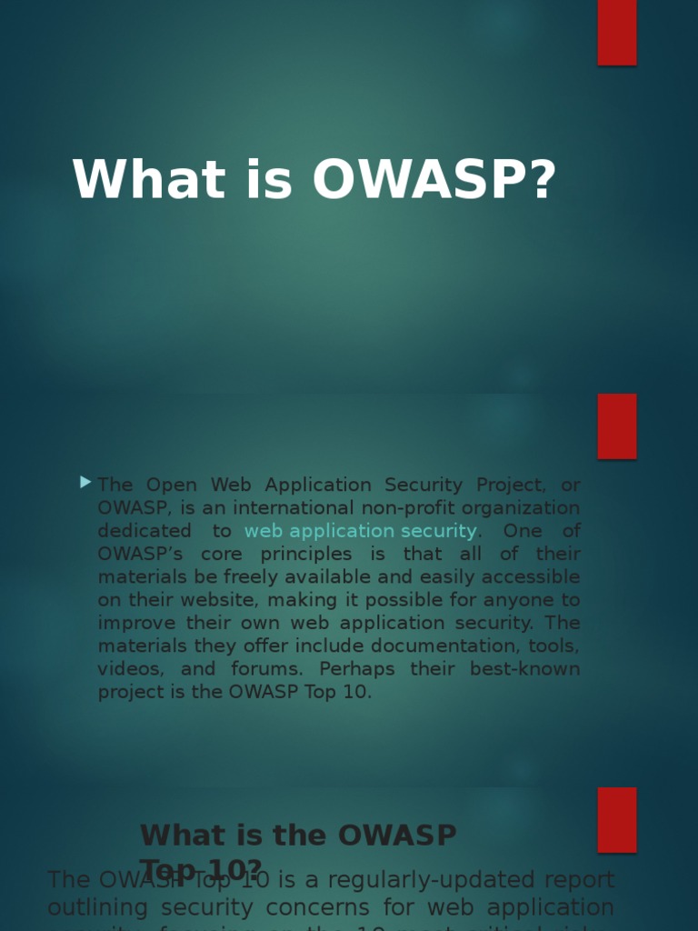 What Is OWASP 2023 | PDF What Is OWASP 2023 | PDF