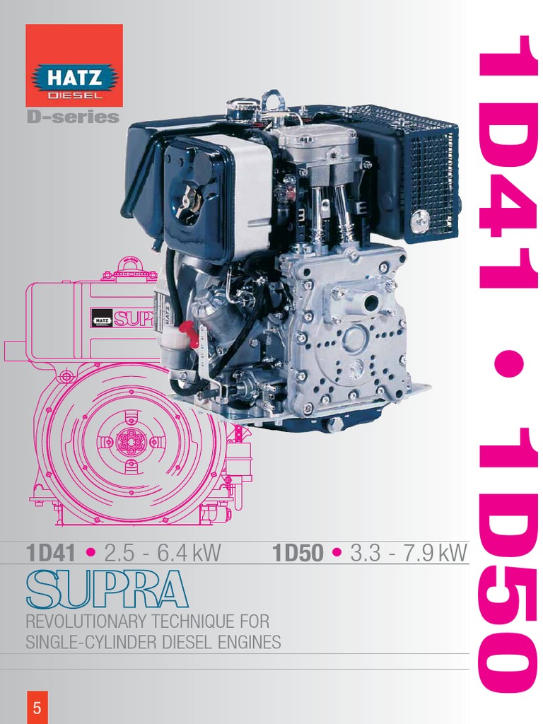 Engines 1D41 1D50 Eng | PDF | Diesel Engine | Engine Technology