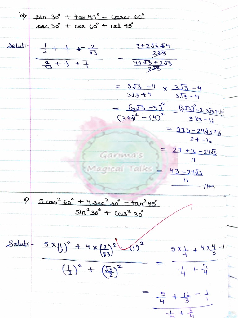 Introduction To Trigonometry notes | PDF