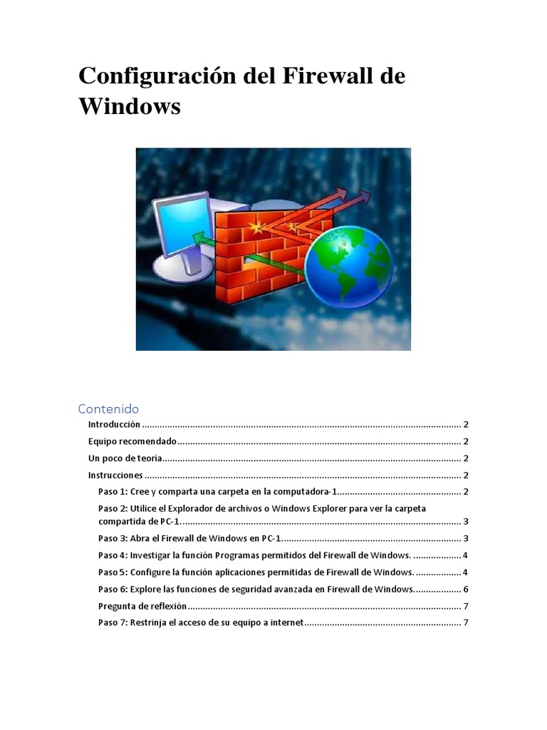 Practica WIndows Firewall Iván y Jhon | PDF | Cortafuegos (informática) | Ventana (informática)