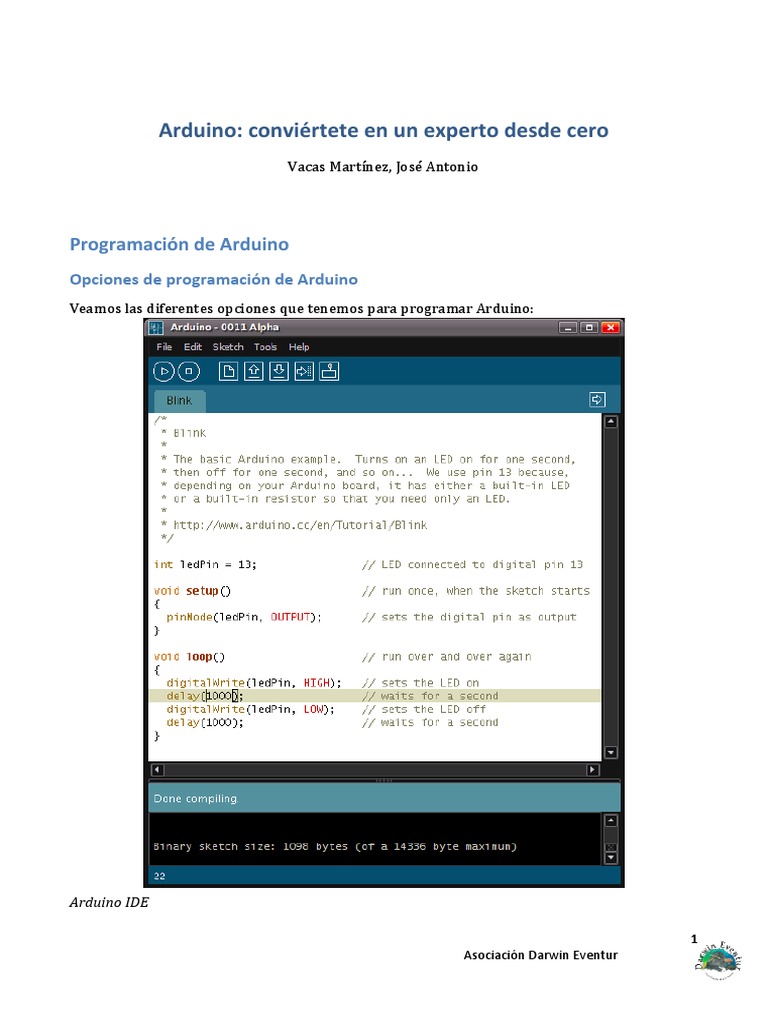 Tema 3 Programación De Arduino Mod Pdf Programa De Computadora 