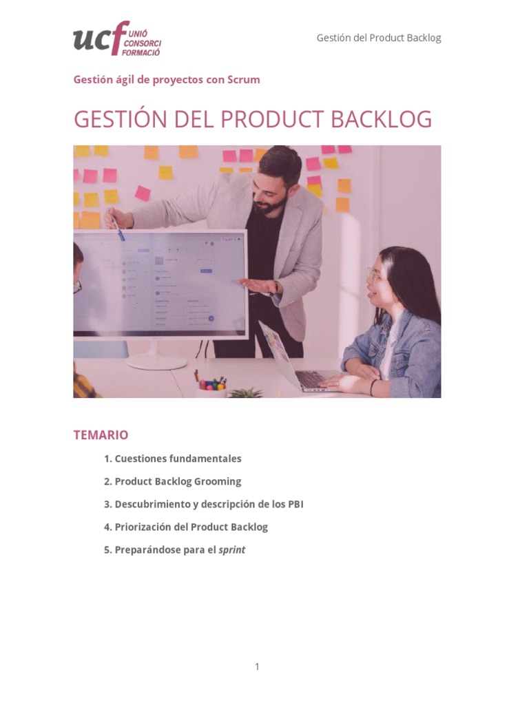 Gestión Del Product Backlog | PDF | Scrum (desarrollo de software ...