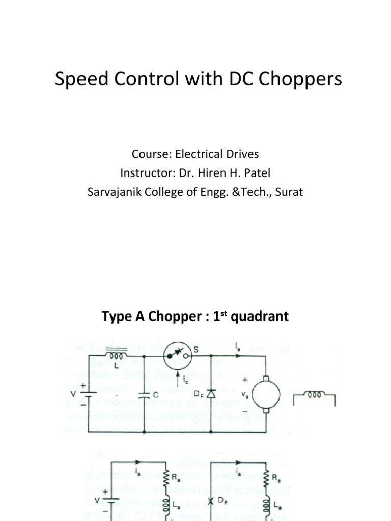 Chopper Fed DC Motor_Speed Control | PDF | Electric Motor | Electricity