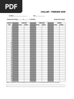 CHILLER Temp Record | PDF