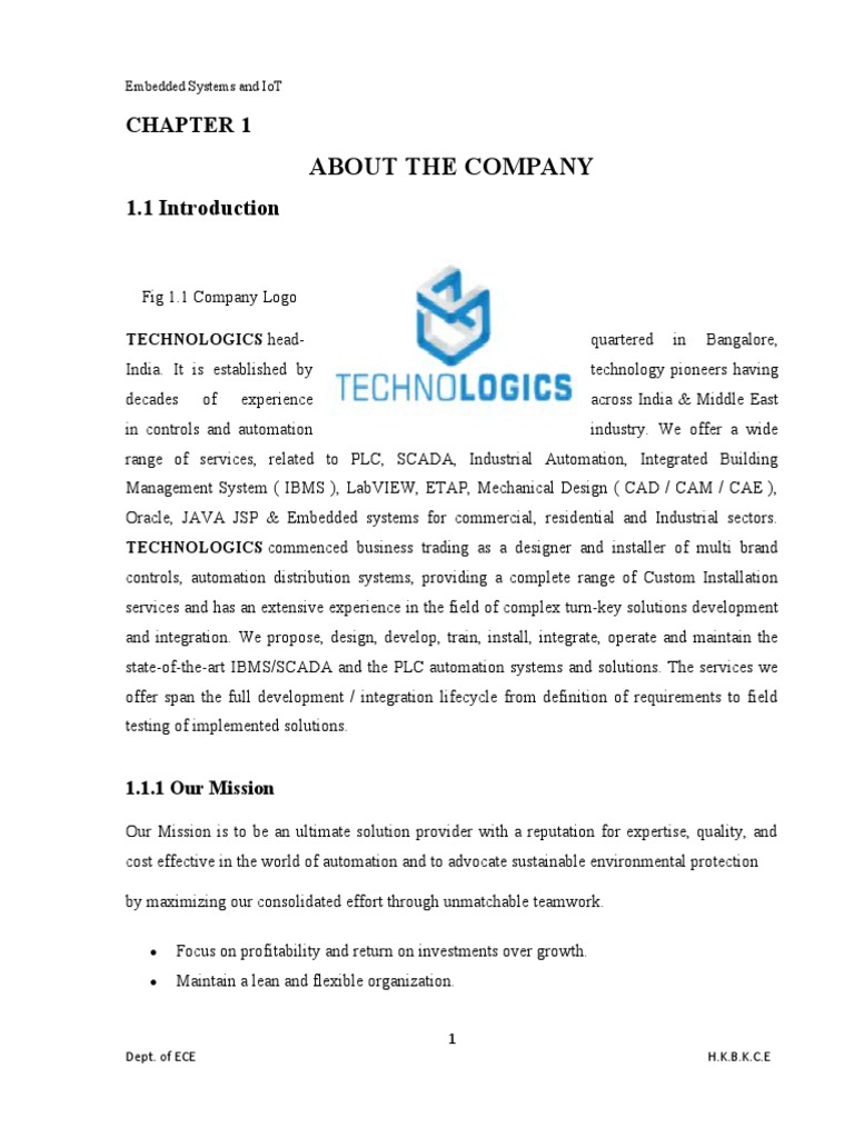 An Introduction to Technologics: A Company Providing Automation and Embedded Systems Solutions ...