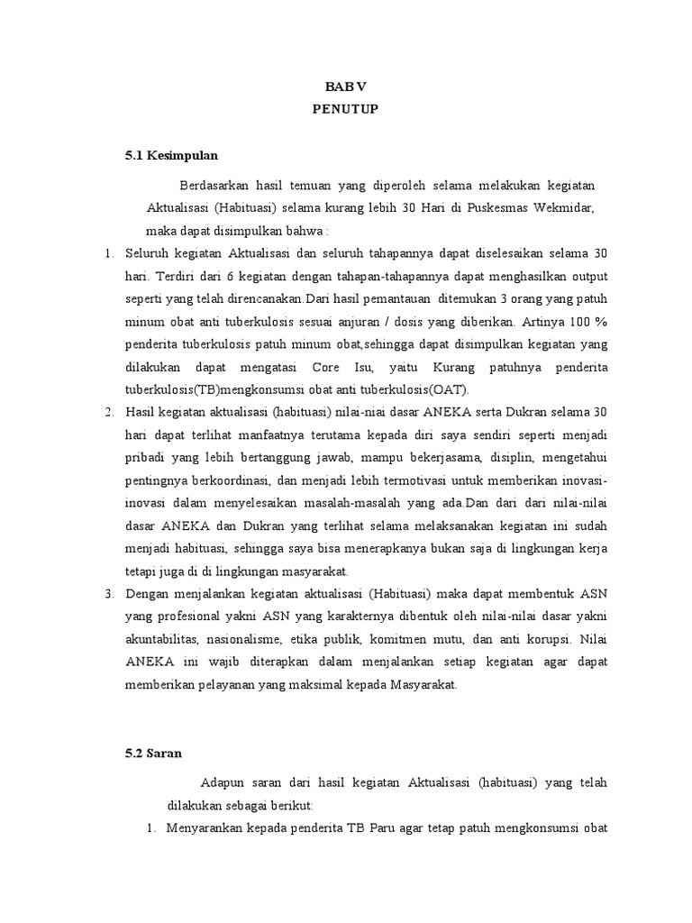 Bab V Penutup | PDF
