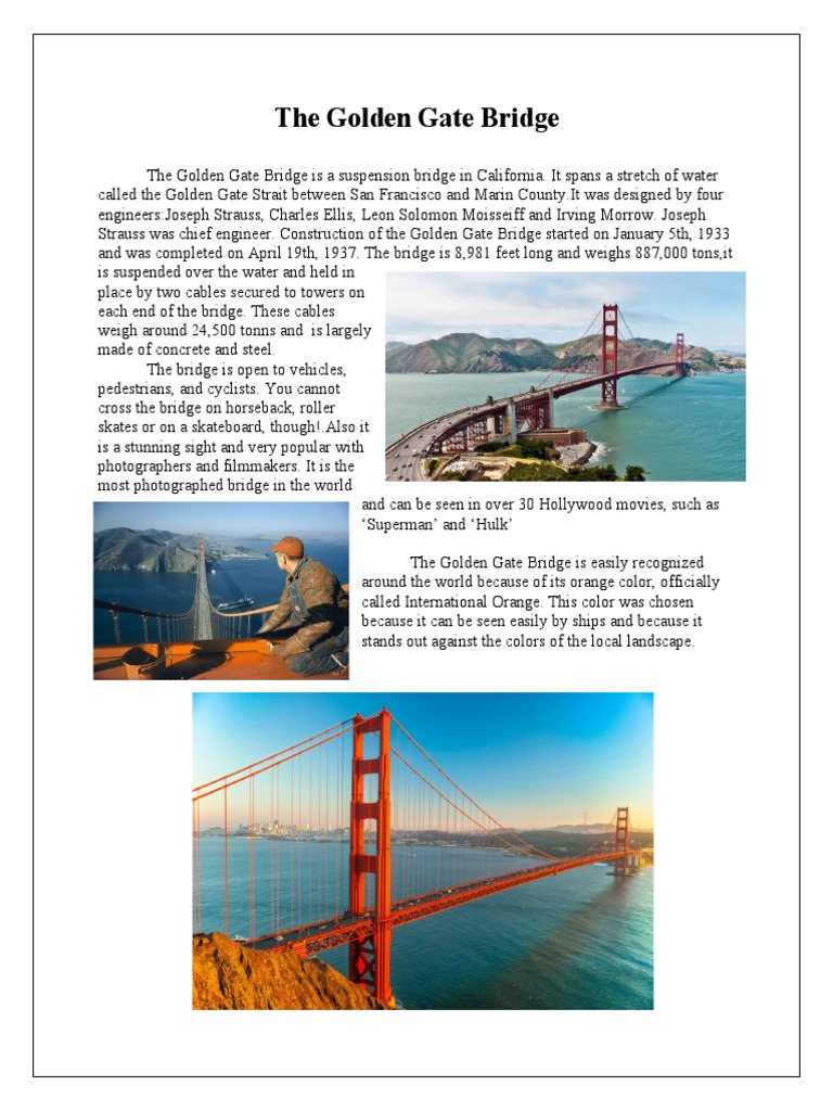 The Golden Gate Bridge | PDF