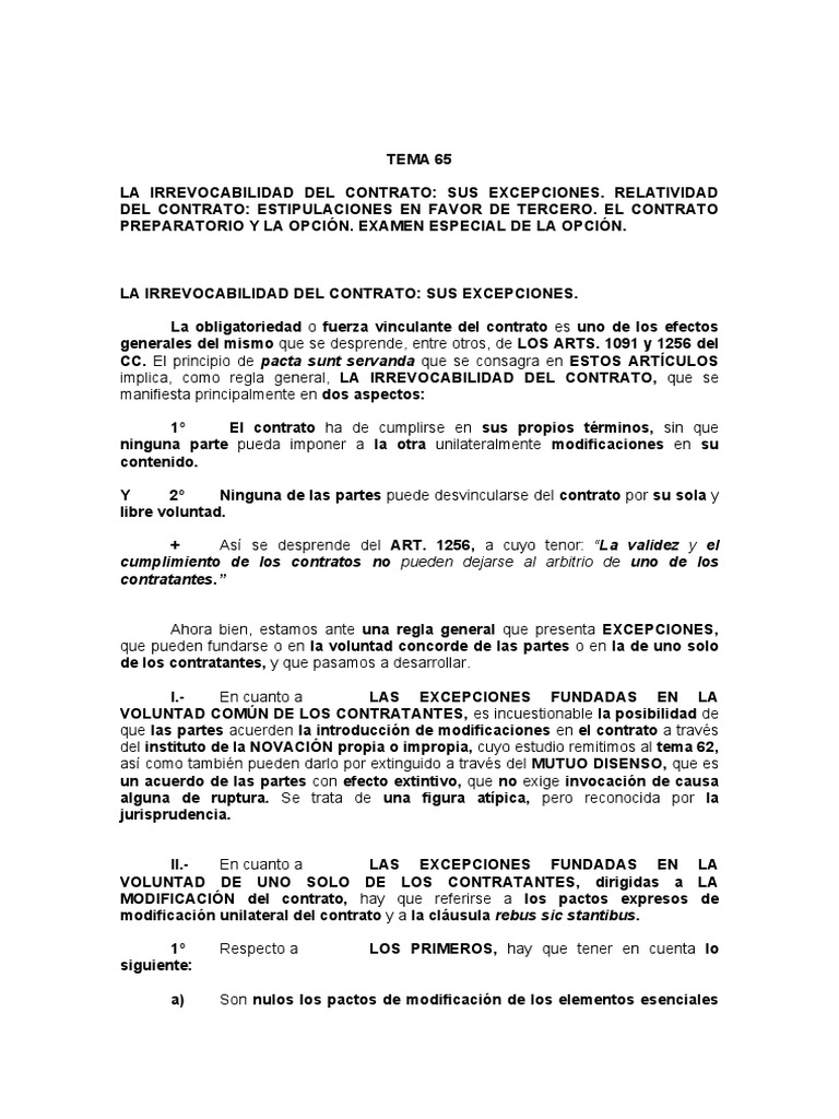 Tema 65 | PDF | Derecho privado | Derecho y economía