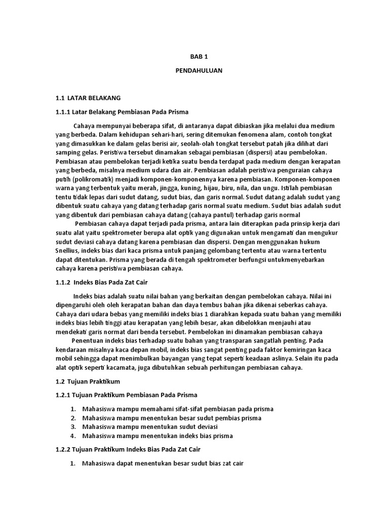 Pembiasan Prisma - Indeks Bias - RUDY MOHAMMAD SAIRUDDIN | PDF