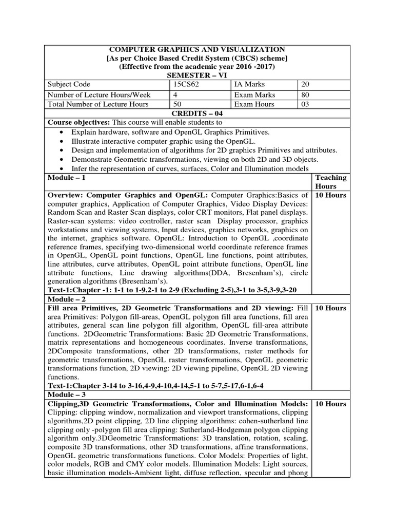 COMPUTER GRAPHICS AND VISUALIZATION | PDF | 2 D Computer Graphics | Computer Graphics