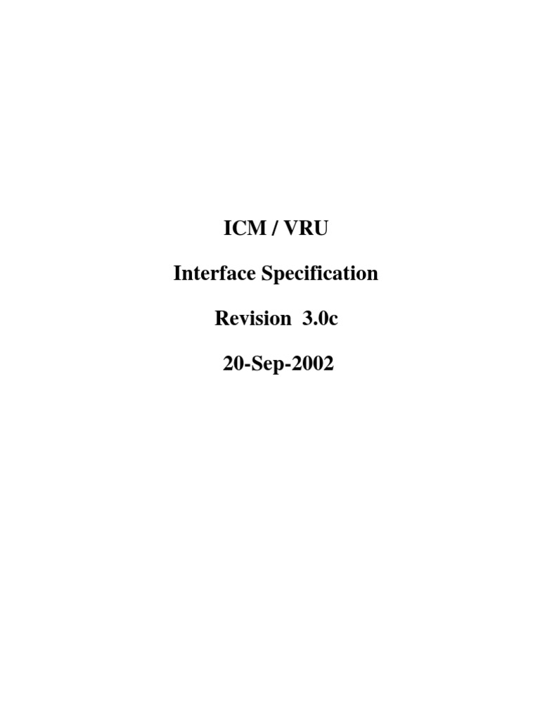 Icm - Vru - Interface Ged 125 | PDF | Interface (Computing) | Databases