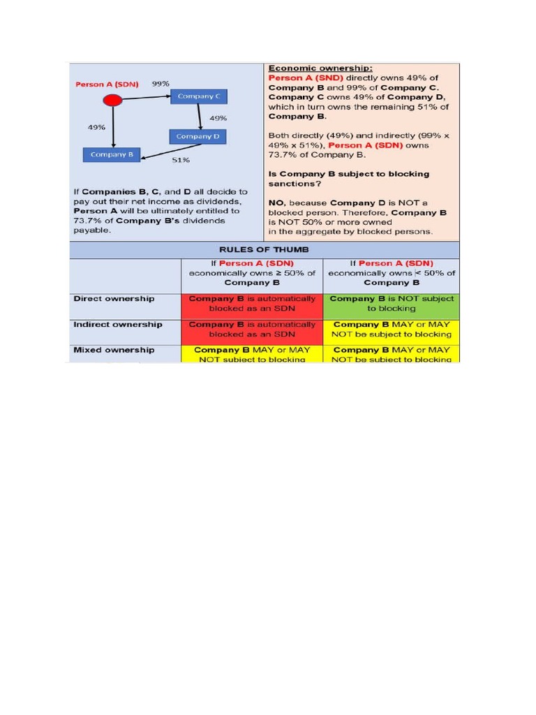 SDN Ownership Rules Sanction | PDF
