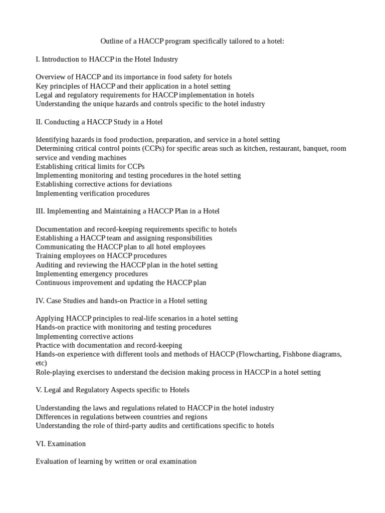 HACCP | PDF | Hazard Analysis And Critical Control Points | Food Safety